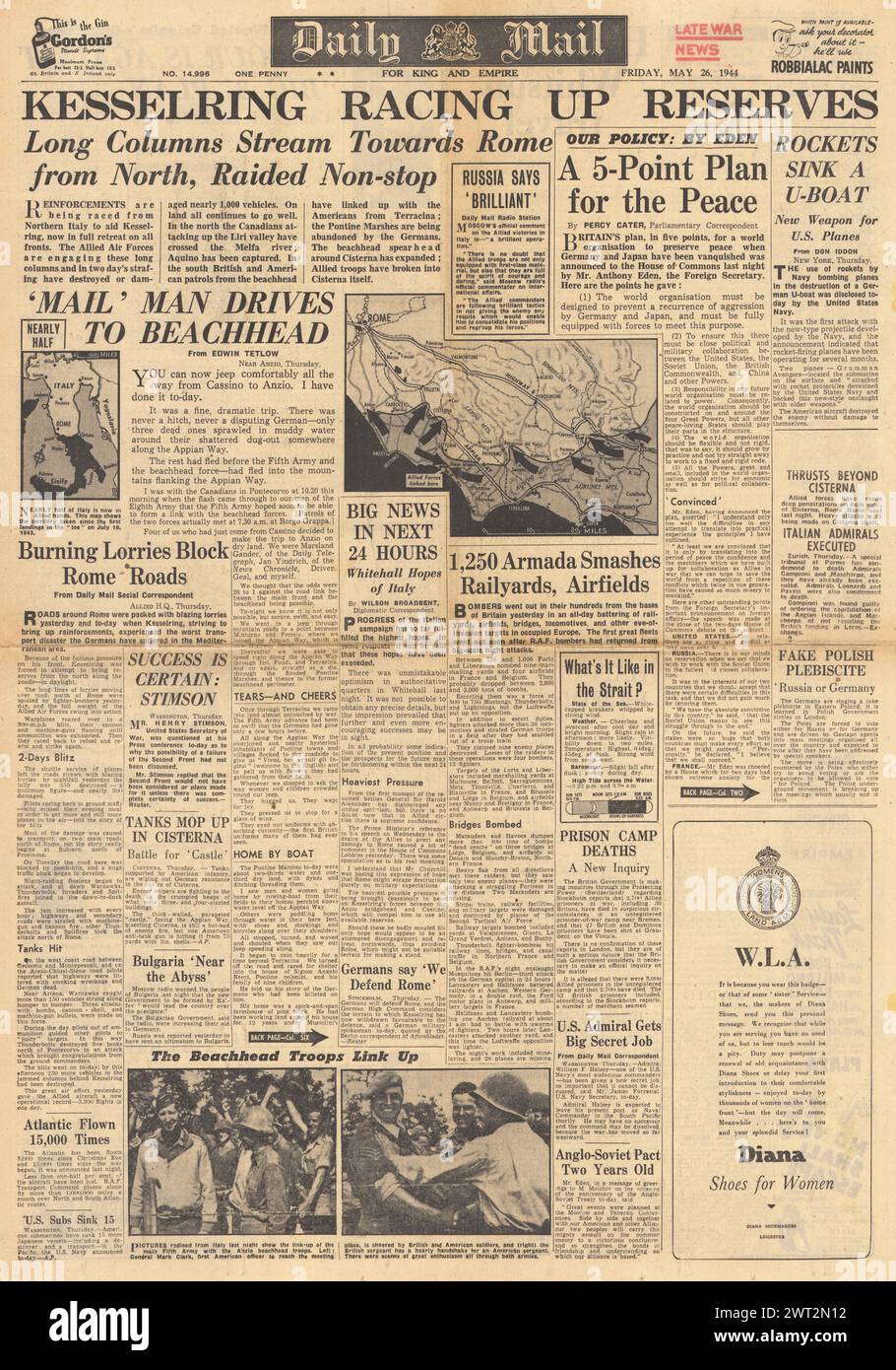 Hitler and mussolini 1944 hi-res stock photography and images - Alamy