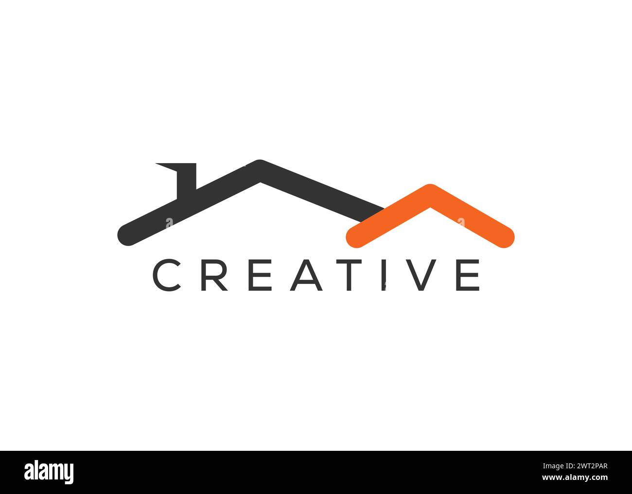 Minimal Building roofing logo vector template. Home ceiling logo Stock ...