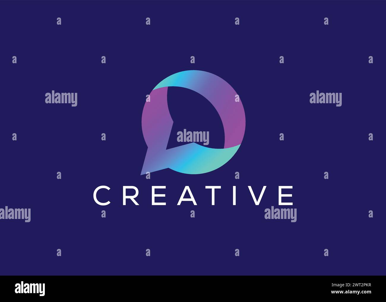 Minimal chat logo vector template. Modern Chat Logo. conversation logo ...