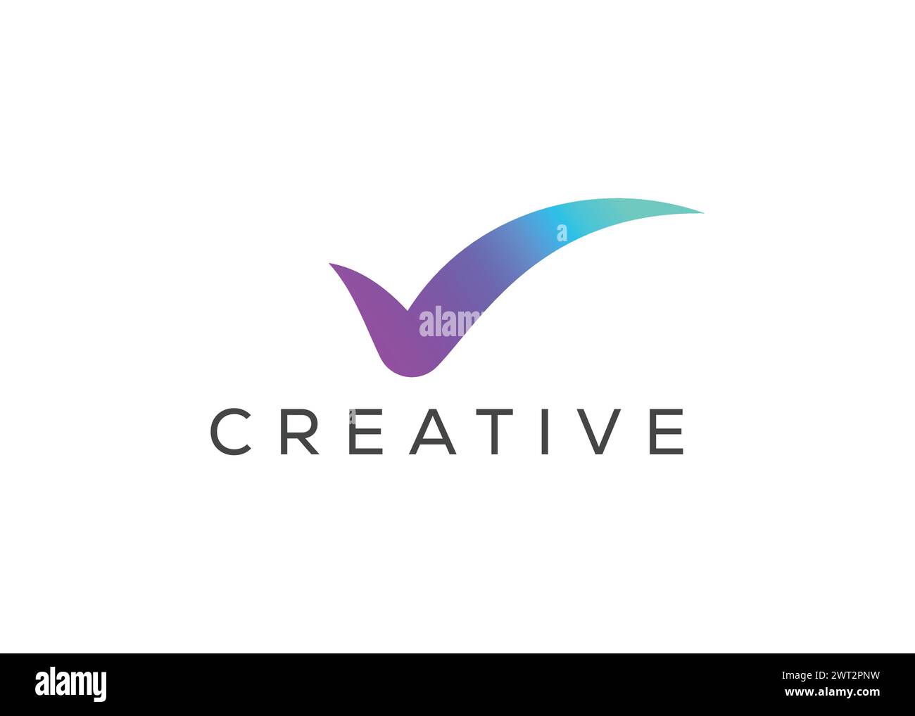 Tick mark logo Stock Vector Images - Alamy