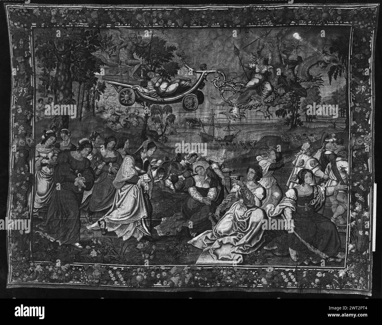 Triumph of Death over Chastity. Crétif, Marc (Netherlandish (before ...