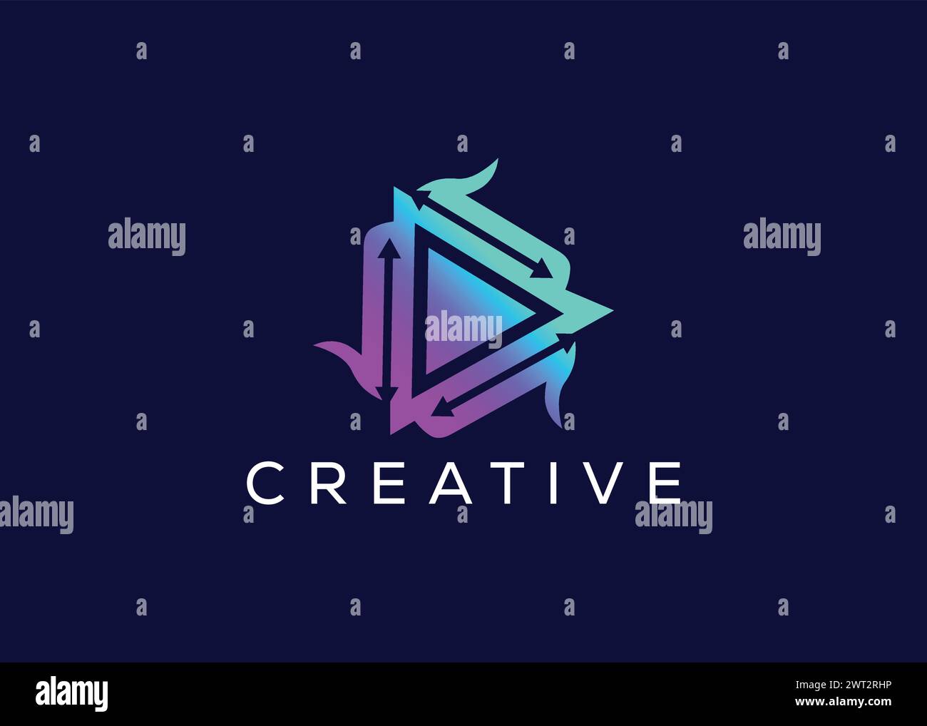 Modern play logo hi-res stock photography and images - Alamy