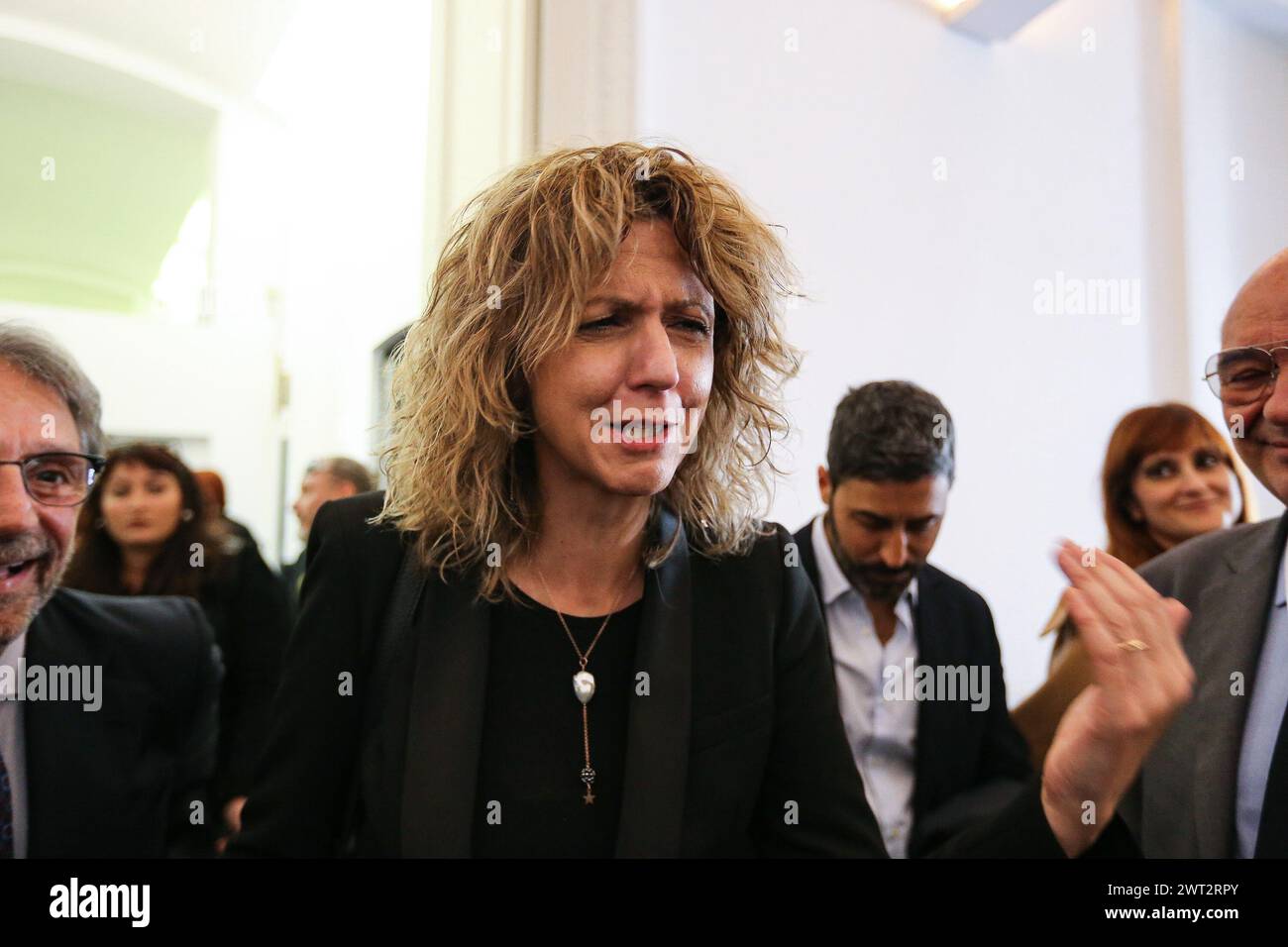 The Minister for the South, of the Italian Government, Barbara Lezzi ...
