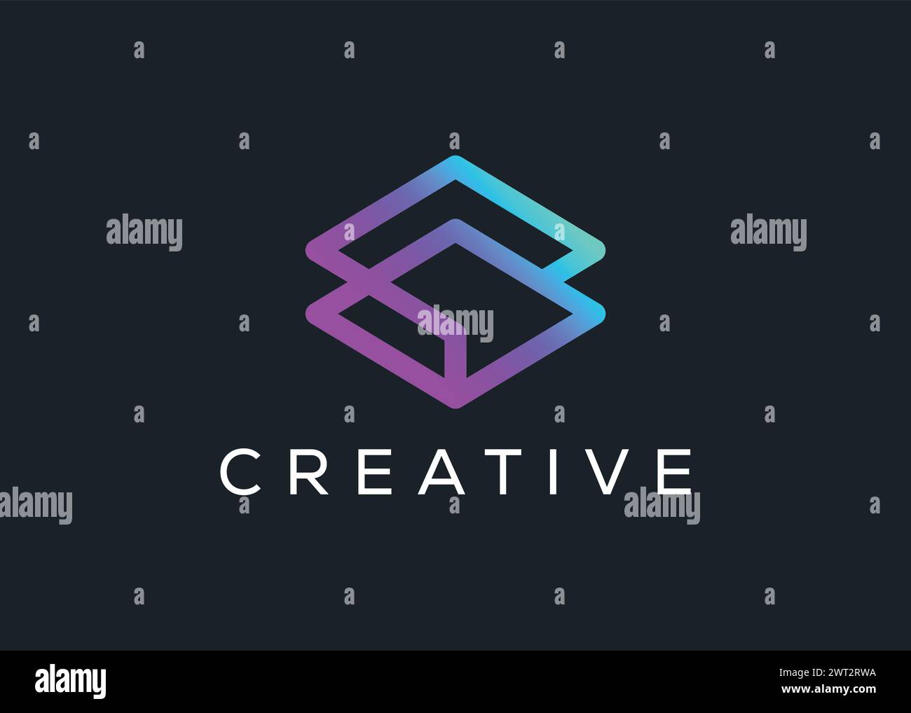 Minimal stack logo vector template. Modern Layers Logo Stock Vector ...