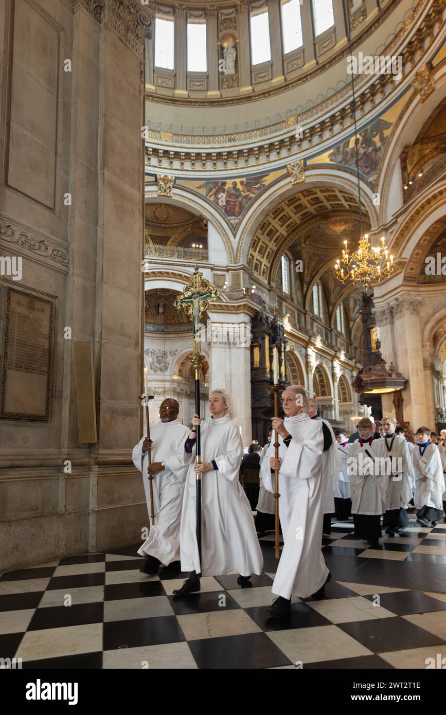 London, UK, 15th March 2024: The opening procession of the annual ...