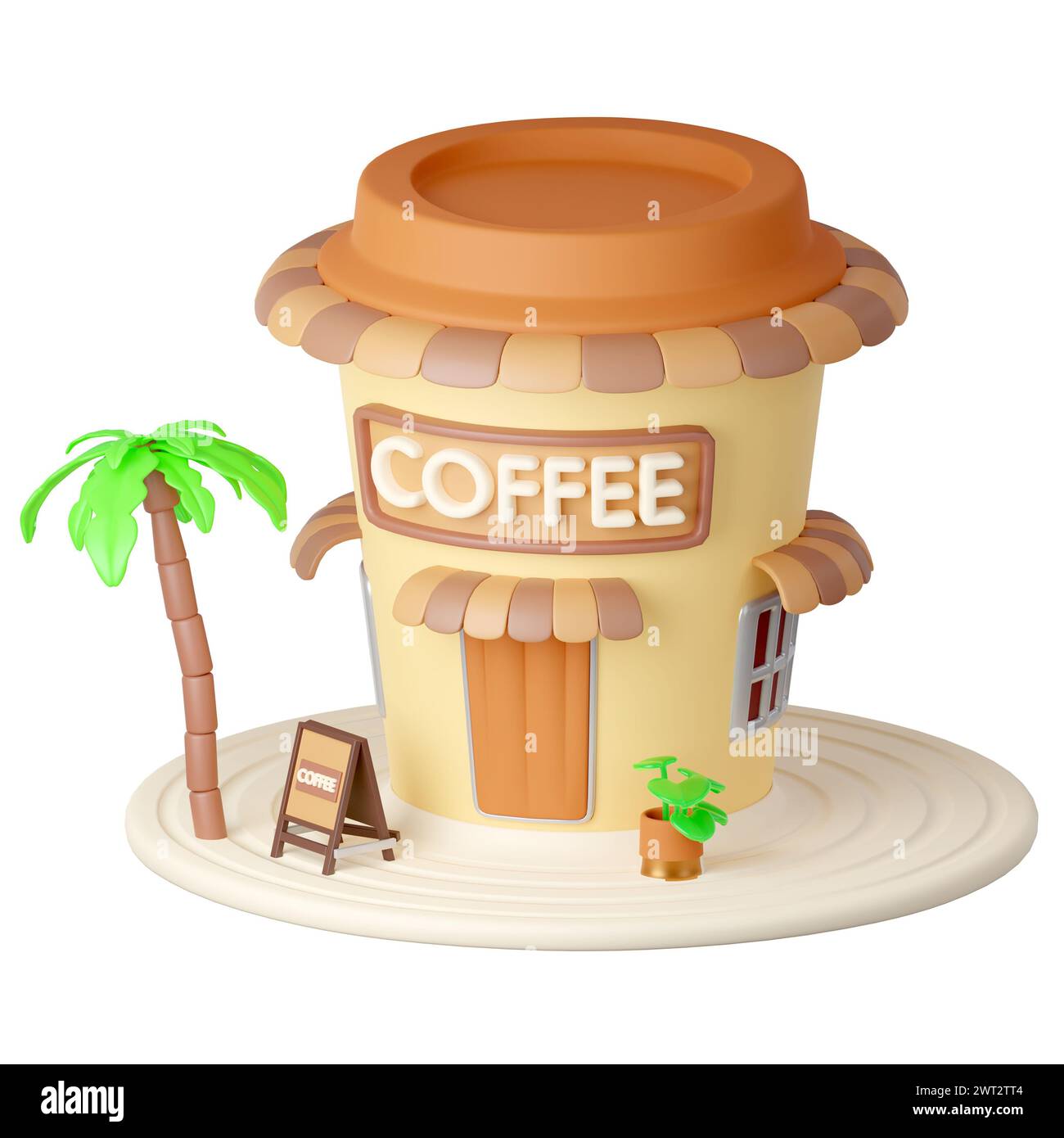 Coffee shop advertisement Cut Out Stock Images & Pictures - Alamy