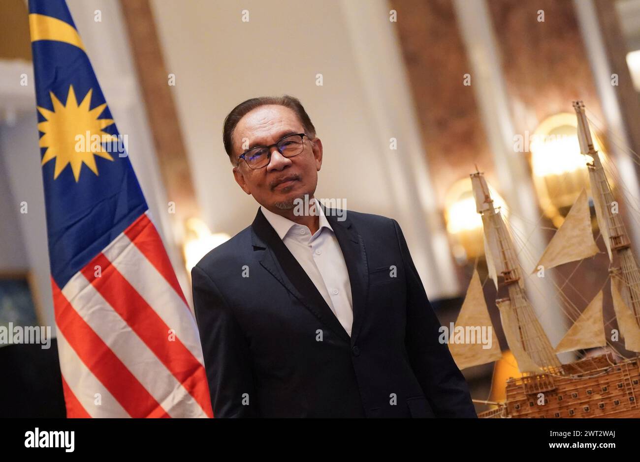 Hamburg, Germany. 15th Mar, 2024. Anwar Ibrahim, Prime Minister of ...