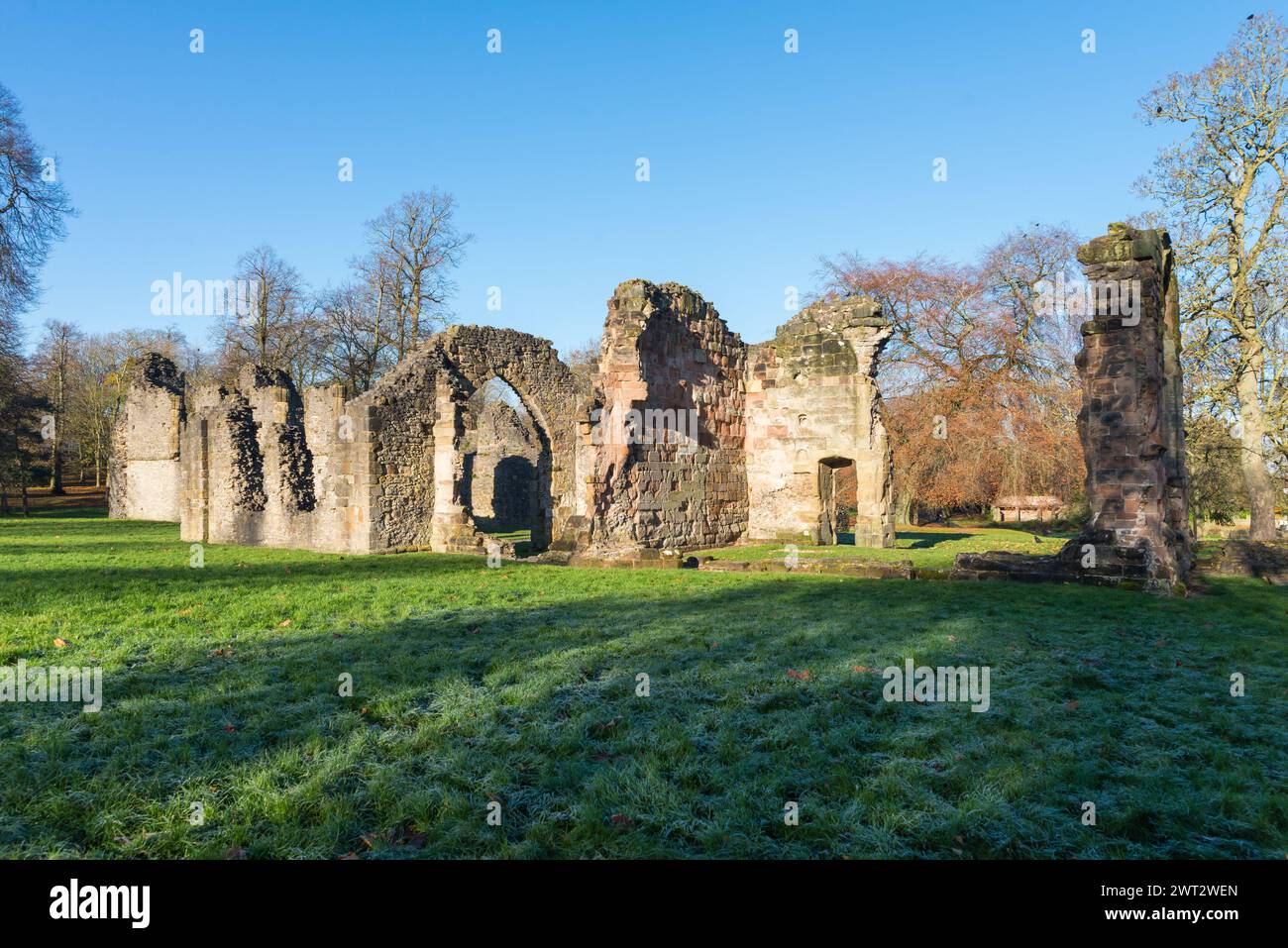 Priory Park, Dudley is home to the ruins of St James's Priory which is ...