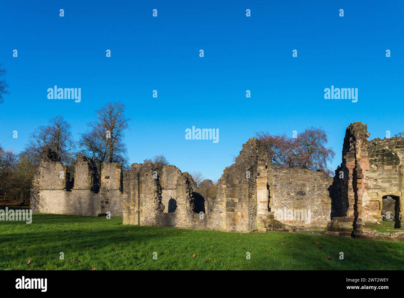 Priory Park, Dudley is home to the ruins of St James's Priory which is ...