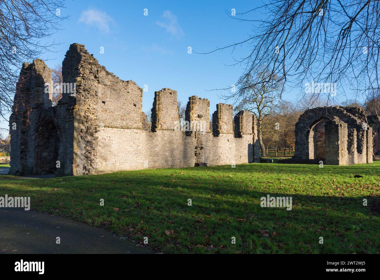 Priory Park, Dudley is home to the ruins of St James's Priory which is ...