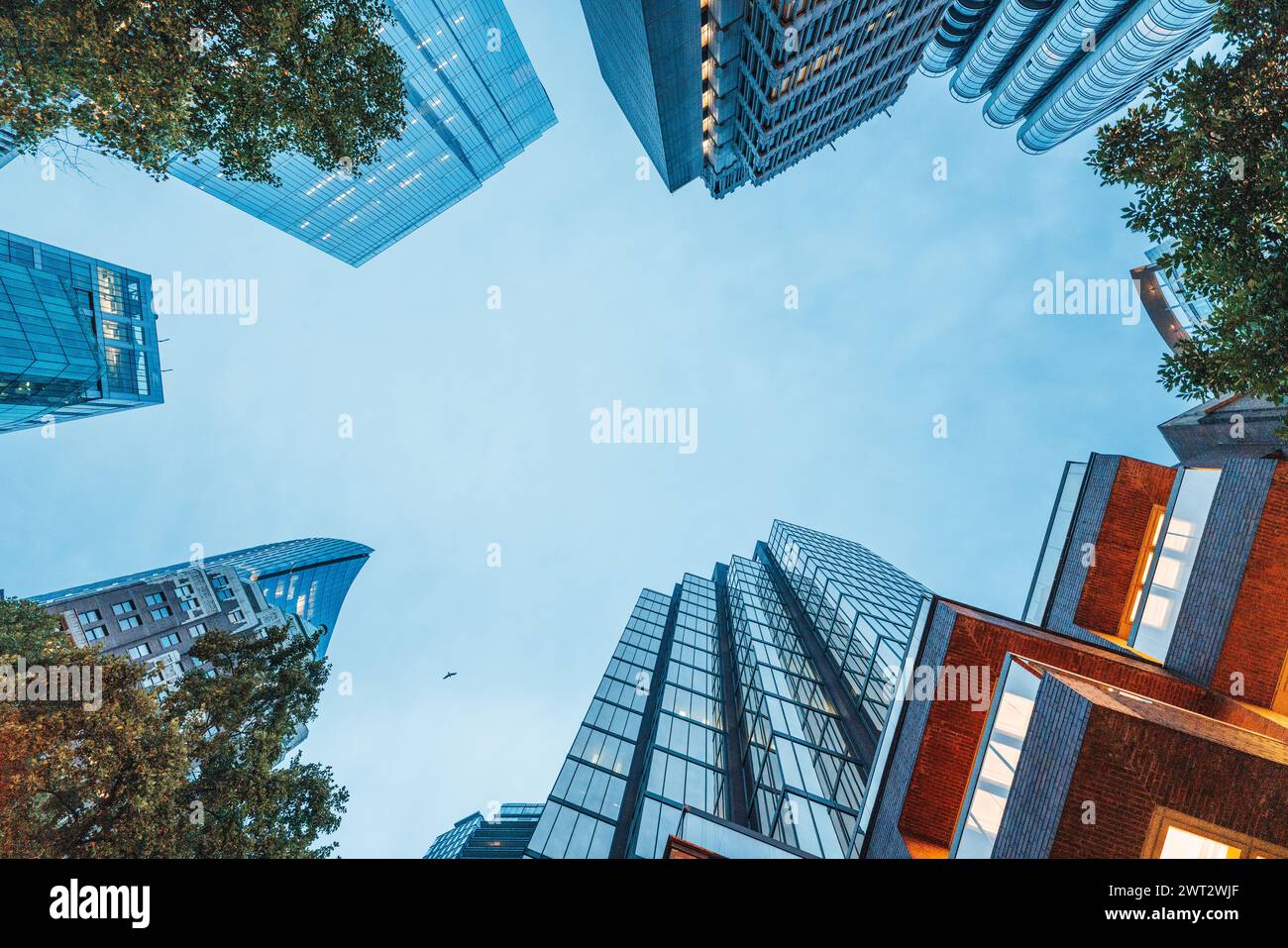 Upward View of Modern Skyscrapers, Vancouver Stock Photo - Alamy