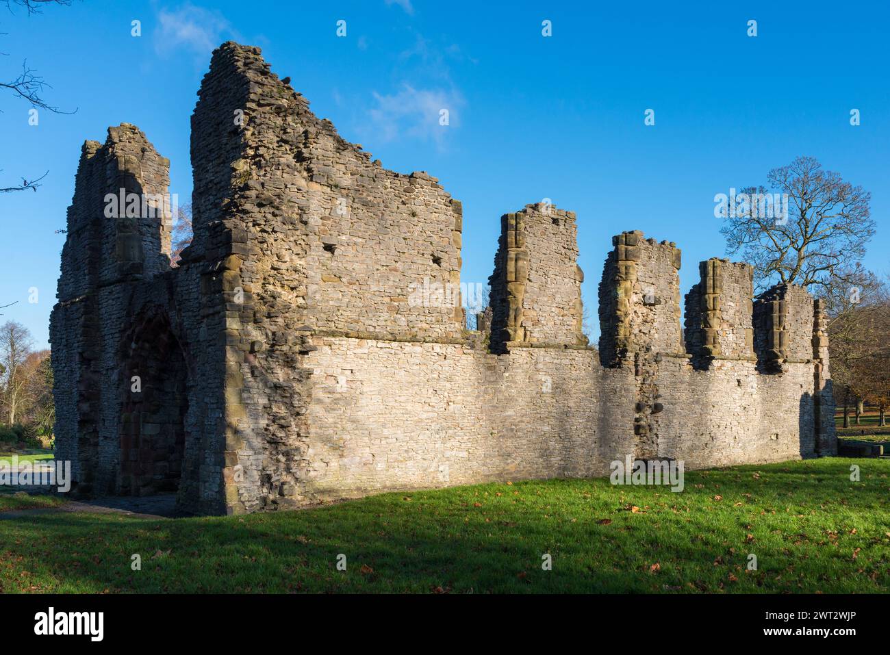 Priory Park, Dudley is home to the ruins of St James's Priory which is ...