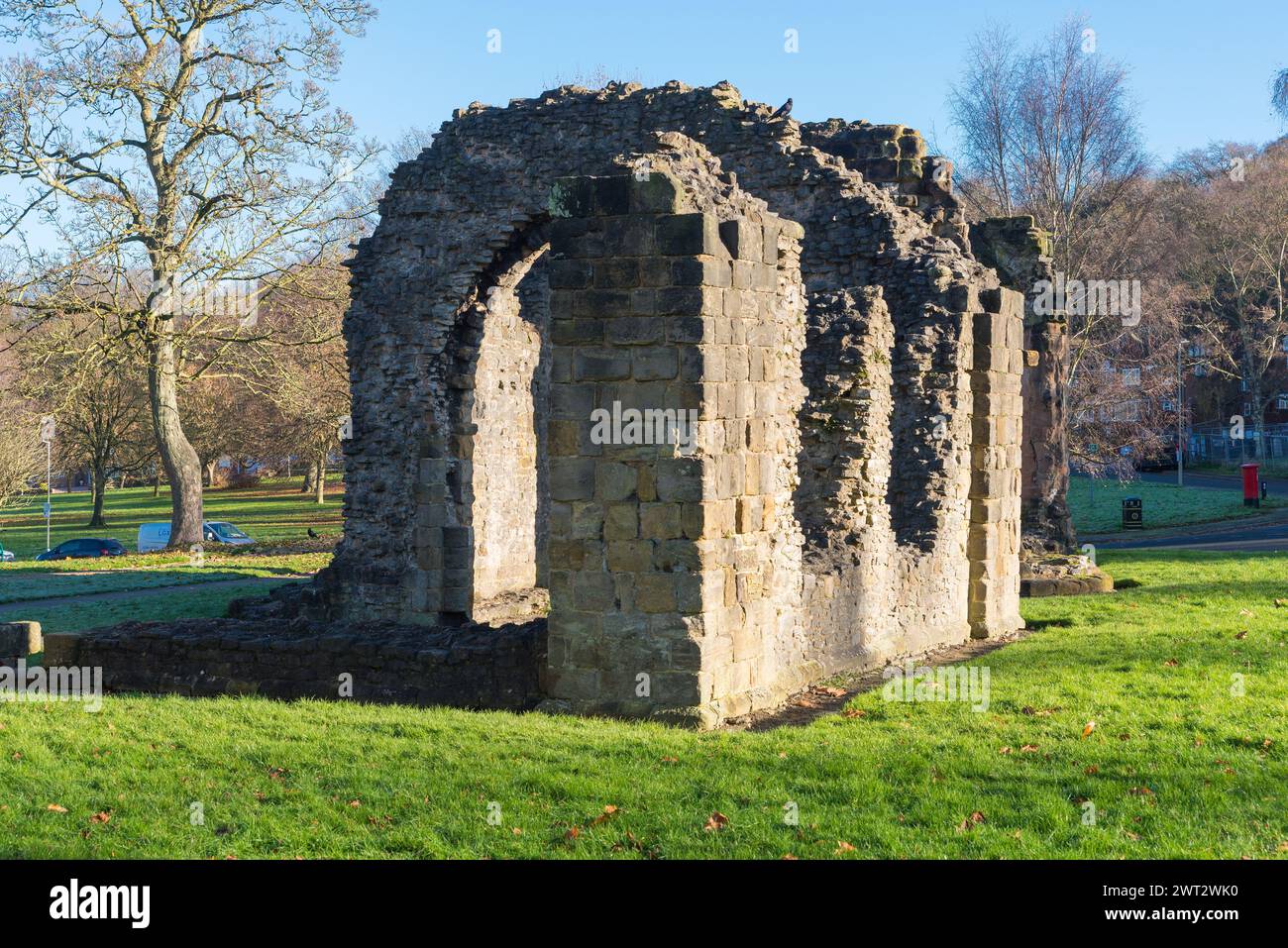 Priory Park, Dudley is home to the ruins of St James's Priory which is ...