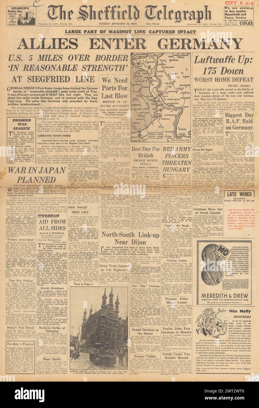 Churchill roosevelt quebec 1944 hi-res stock photography and images - Alamy