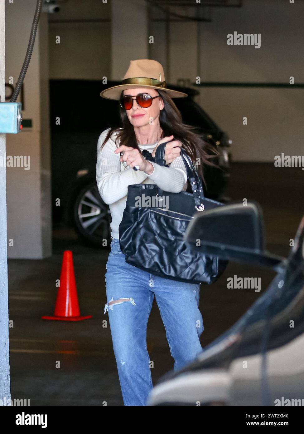 Kyle Richards is seen at Beverly Hills Medical Tower in Los Angeles ...