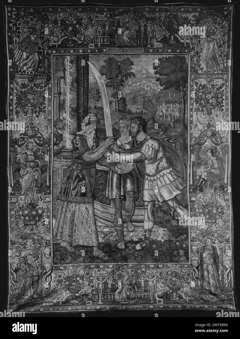 David at Nob: David receives gifts from Ahimelech. unknown c. 1580-1600 ...
