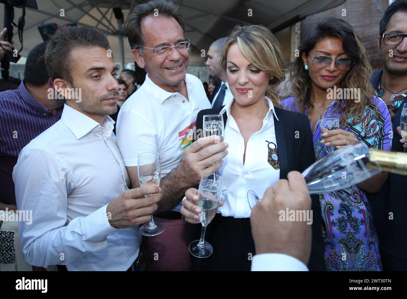 Francesca Pascale toast together with the Presidents and ArciGay GayLib ...