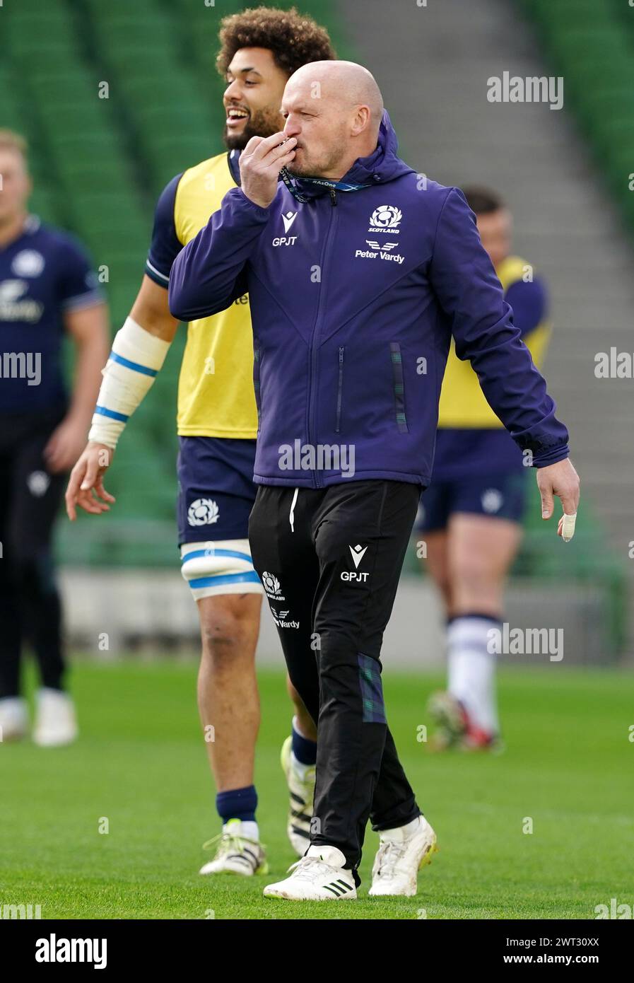 Scotland head coach gregor townsend during a training session at the ...