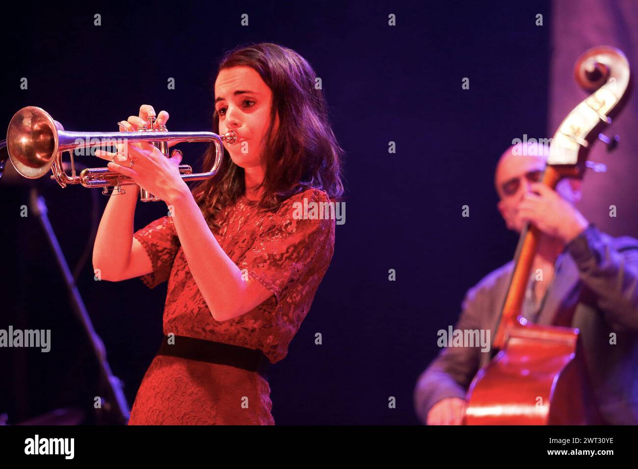 The singer and trumpeter Andrea Motis, in concert at Pomigliano Jazz ...