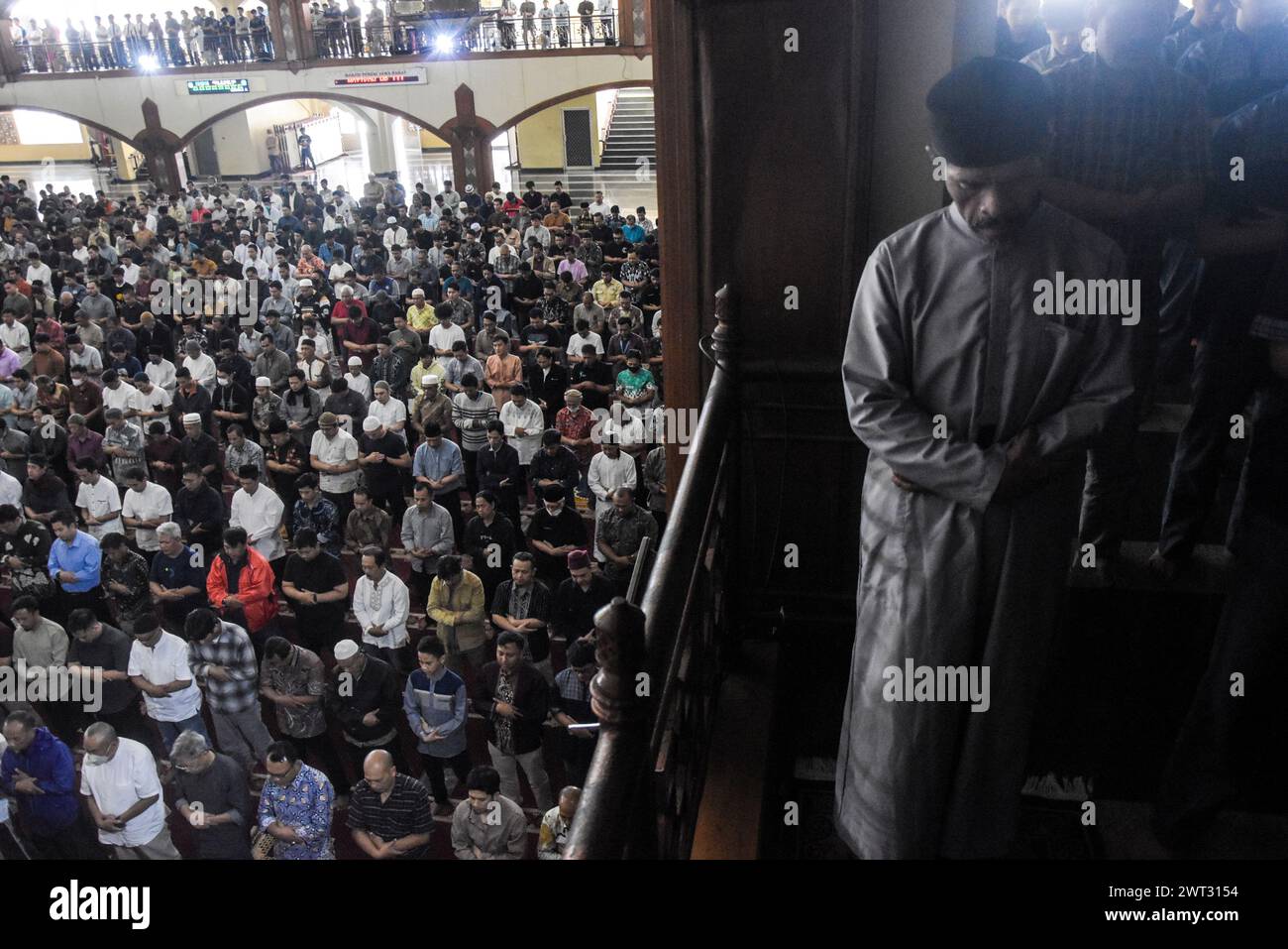 Bandung, West Java, Indonesia. 15th Mar, 2024. Muslims perform the ...