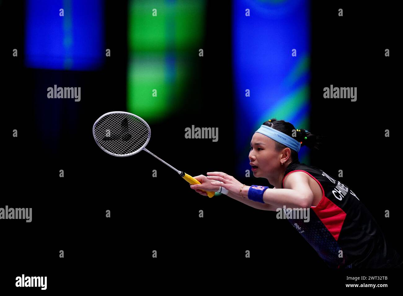 Chinese Taipei's Tai Tzu-Ying in action against China's He Bing Jiao ...