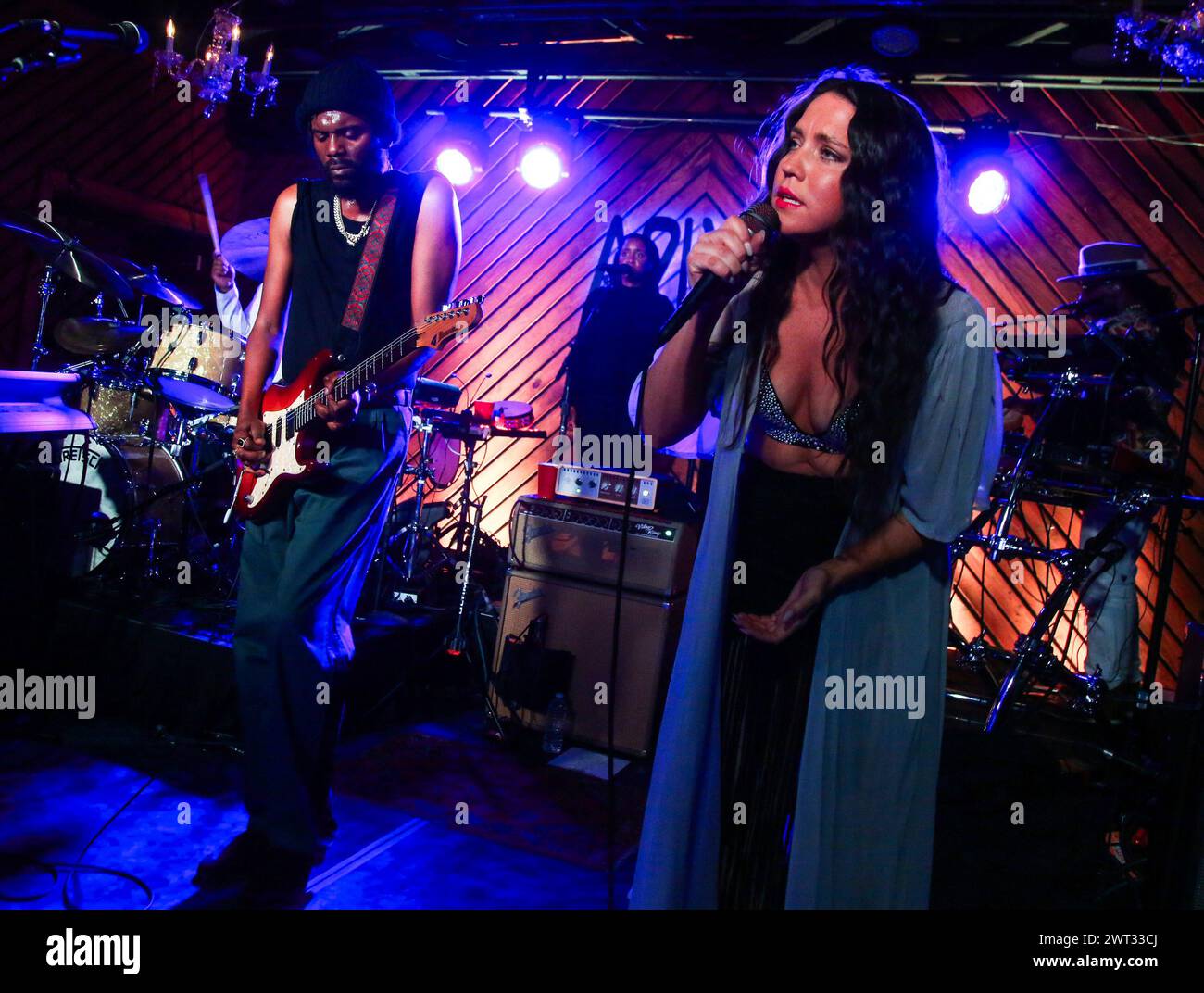 Naala, right, joins Gary Clark Jr. during his performance at Arlyn ...