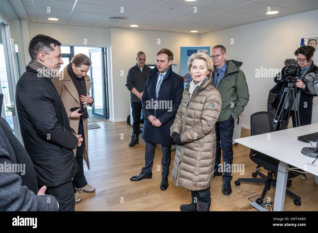 Prime Minister Mette Frederiksen, President of the European Commission ...
