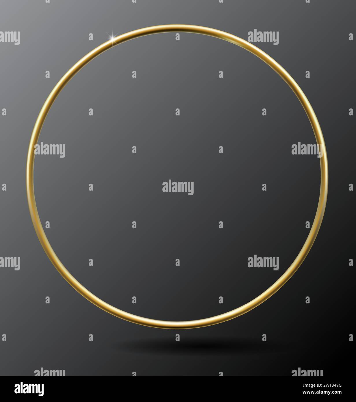 Golden realistic ring vector template Stock Vector Image & Art - Alamy