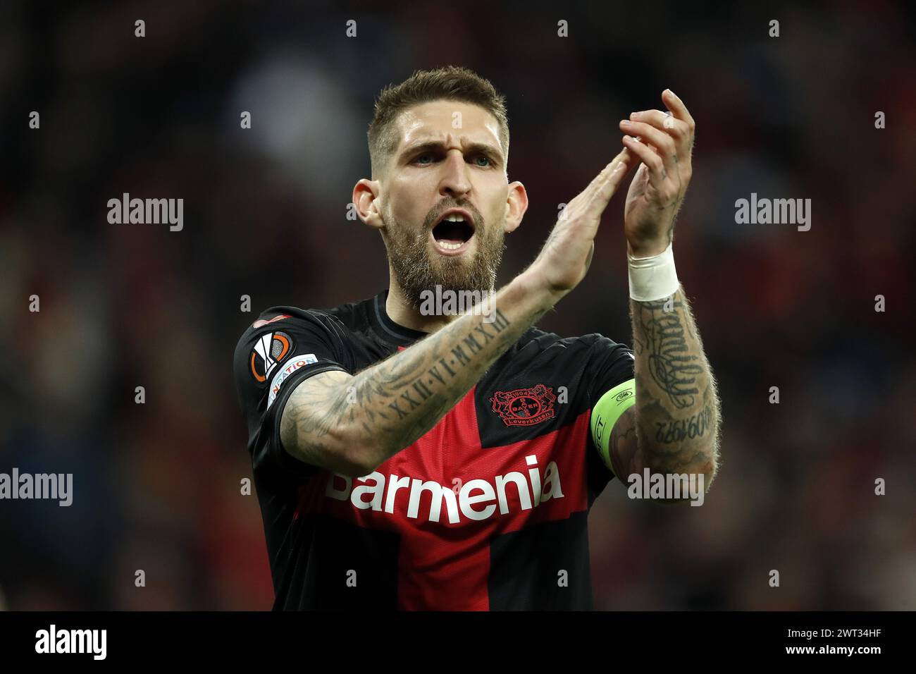 LEVERKUSEN - Robert Andrich of Bayer 04 Leverkusen during the UEFA ...