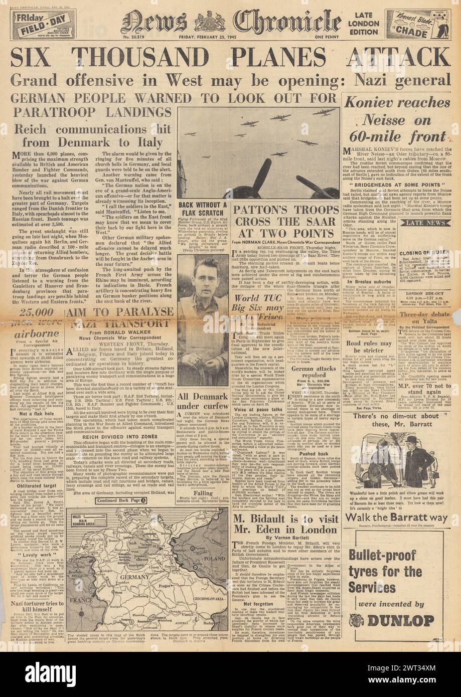 Front page 1945 us newspaper hi-res stock photography and images - Alamy