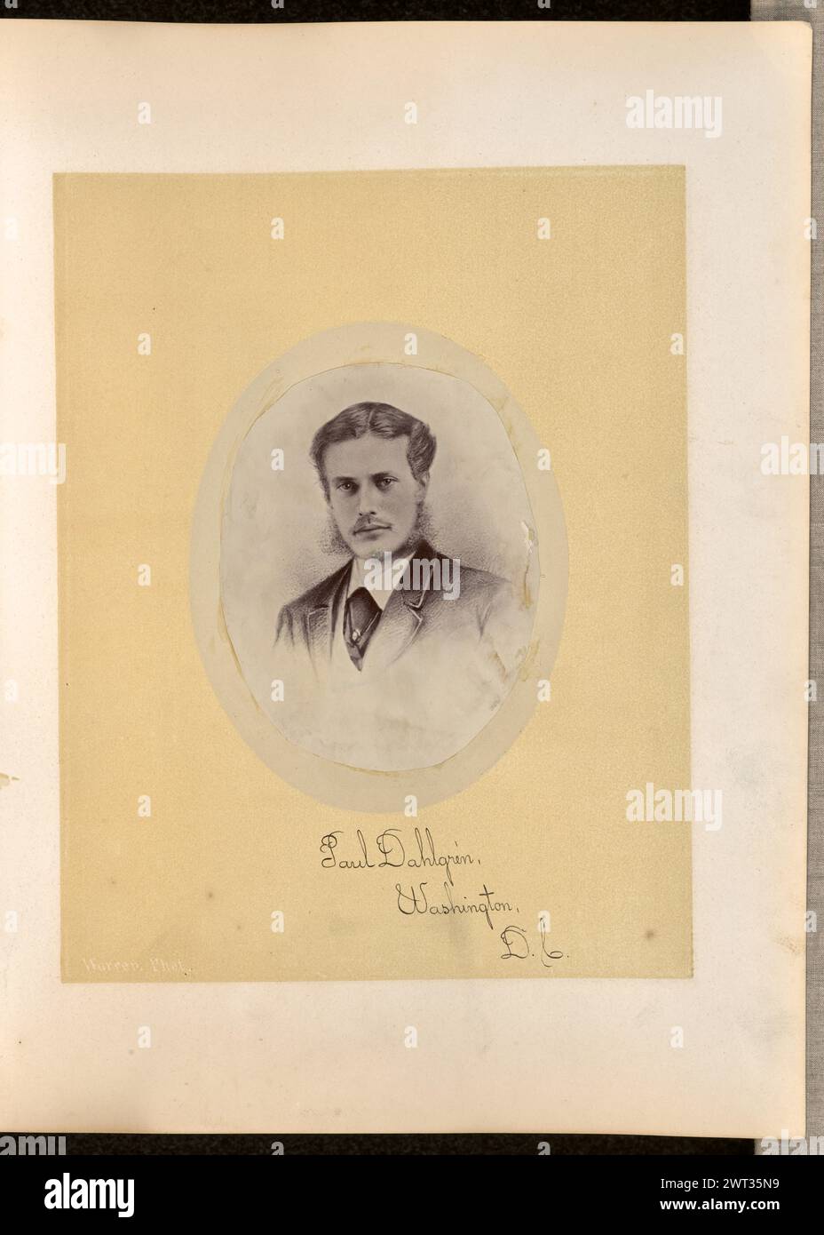 Paul Dahlgrèn, Washington, D.C.. George Kendall Warren, photographer ...