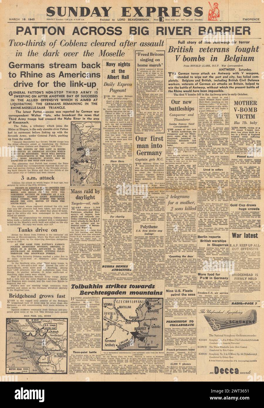 Koblenz 1945 hi-res stock photography and images - Alamy