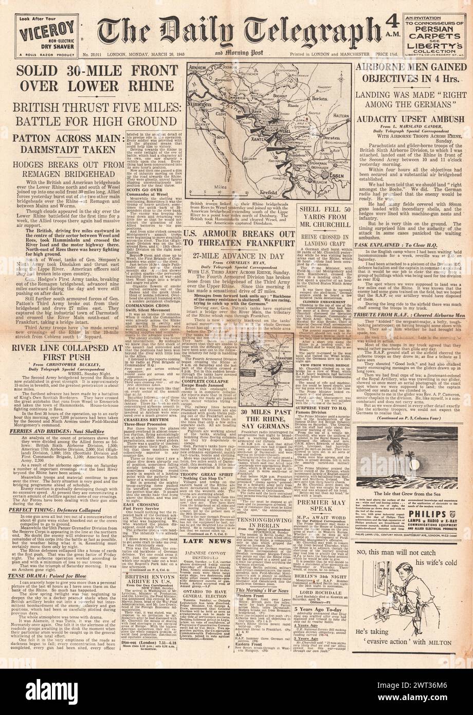 Front page 1945 us newspaper hi-res stock photography and images - Alamy