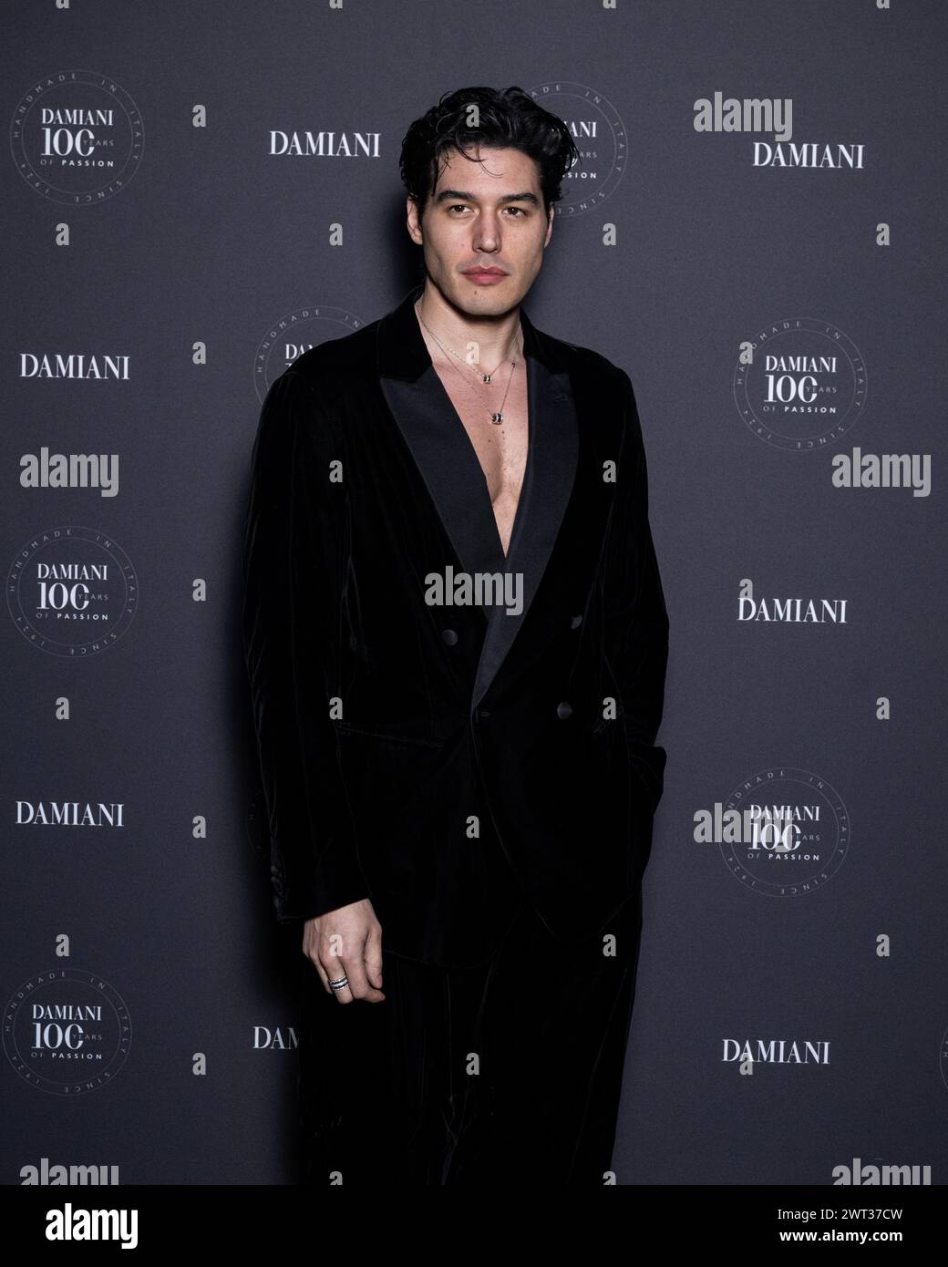 Cristiano Caccamo Damiani Gala Dinner - 100 Years of Passion Backdrop ...