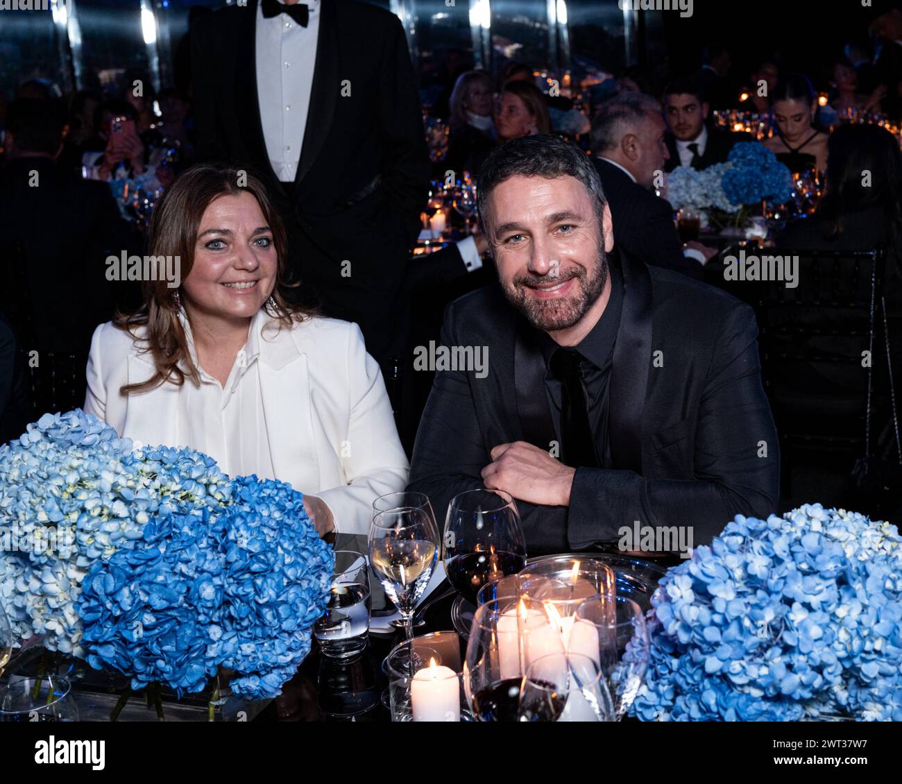 Francesca Massimello Lavazza, Raoul Bova Damiani Gala Dinner - 100 ...
