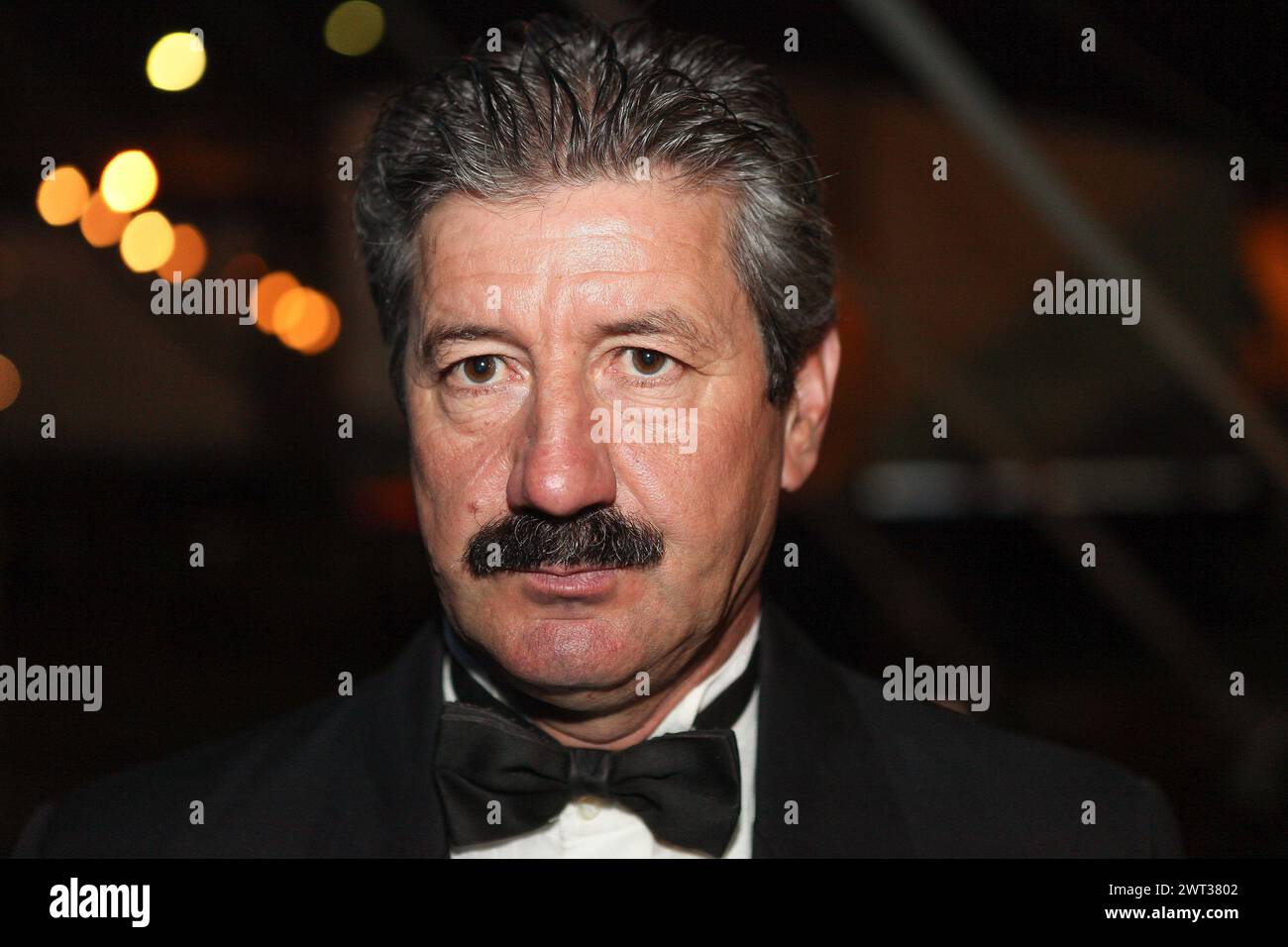 The animal tamer, Ettore Weber, poses for a photo in the Weber circus ...