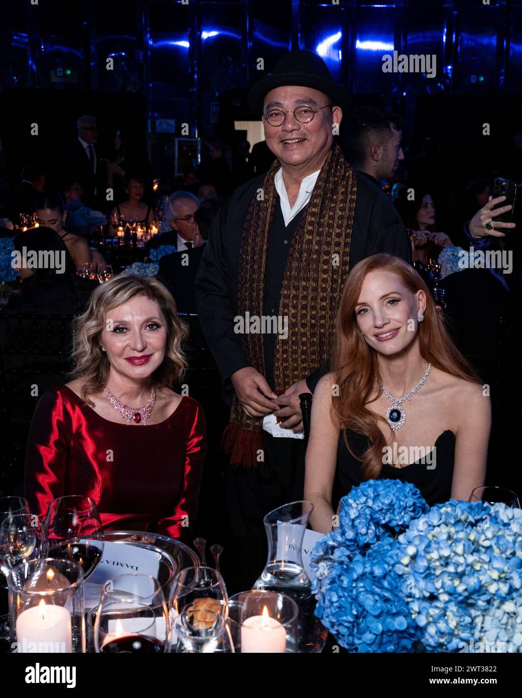 Silvia Damiani Grassi, ?, Jessica Chastain Damiani Gala Dinner - 100 ...