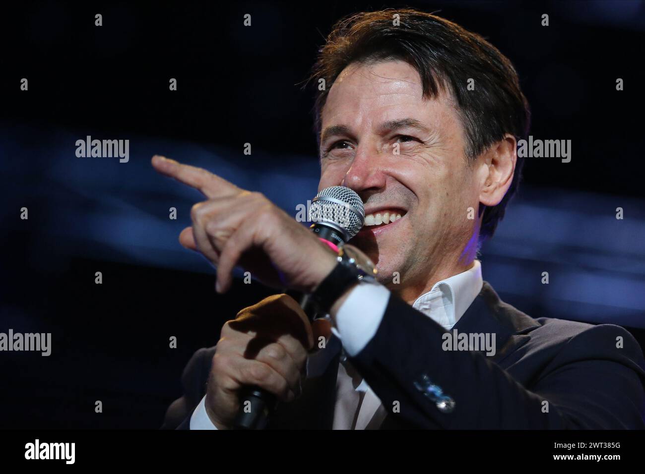The President of the Italian Council, Giuseppe Conte, during the Italy ...