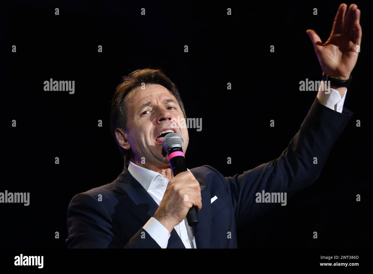 The President of the Italian Council, Giuseppe Conte, during the Italy ...