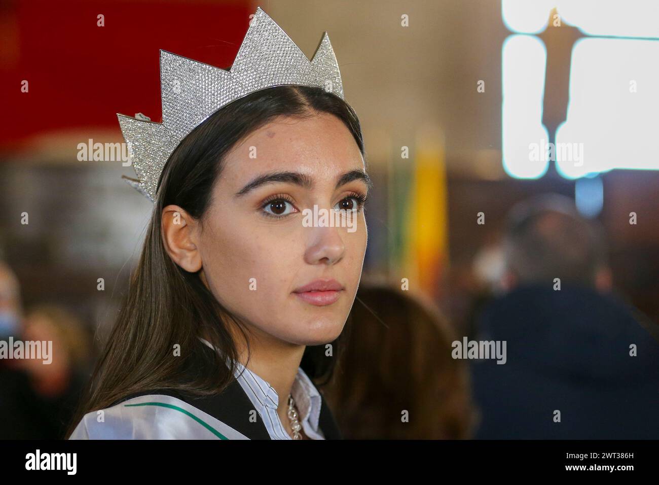The newly elected to the Miss Italia 2021 beauty contest, Zeudi Di ...