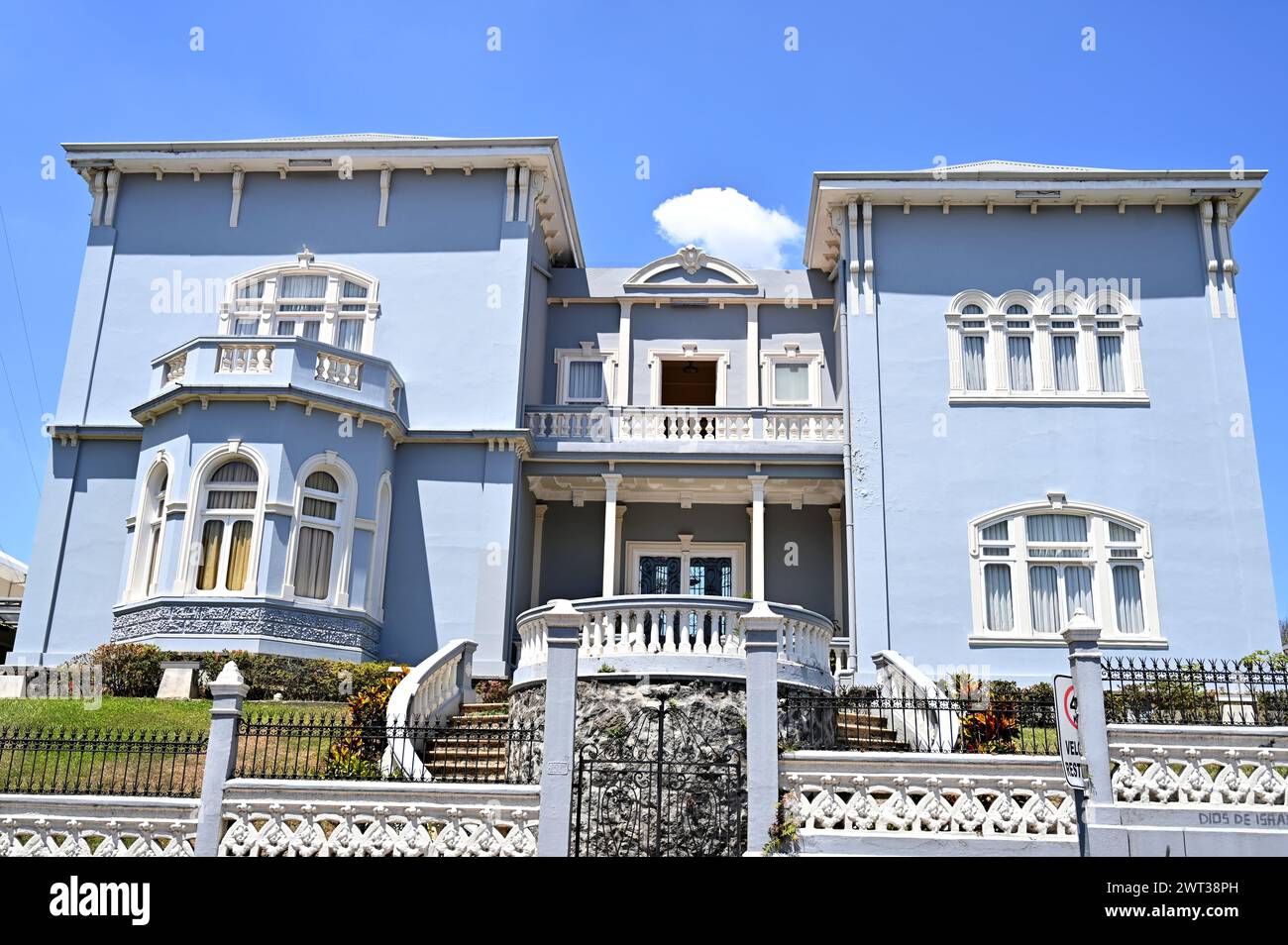 SAN JOSE, SAN JOSE PROVINCE, COSTA RICA: Known as the Blue Castle, this ...