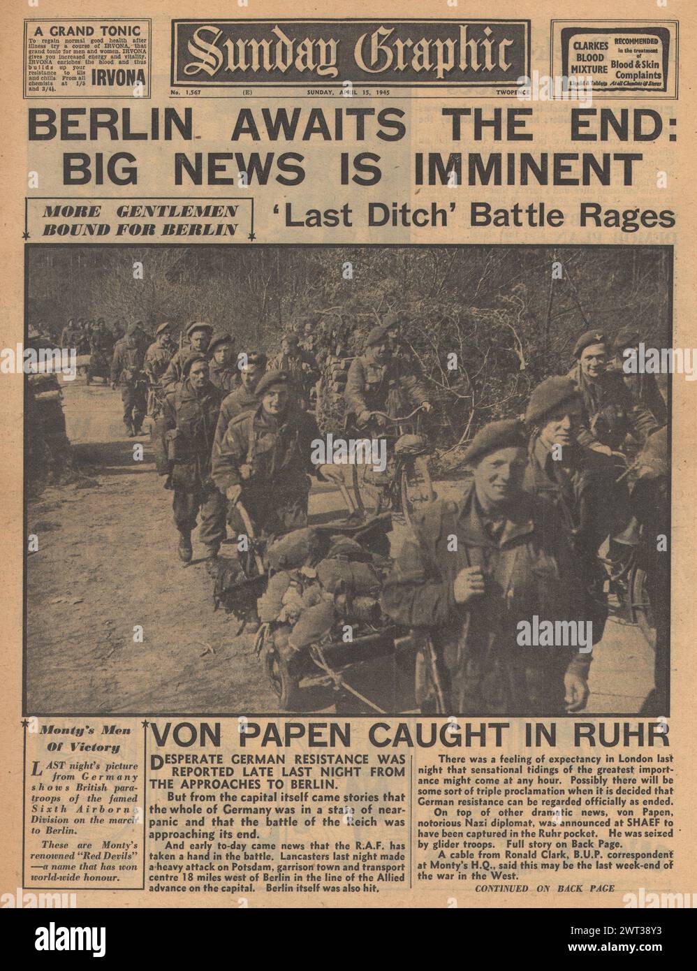 Sunday graphic front page berlin hi-res stock photography and images ...