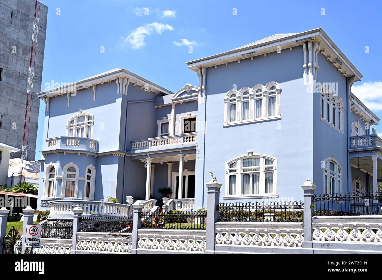 SAN JOSE, SAN JOSE PROVINCE, COSTA RICA: Known as the Blue Castle, this ...