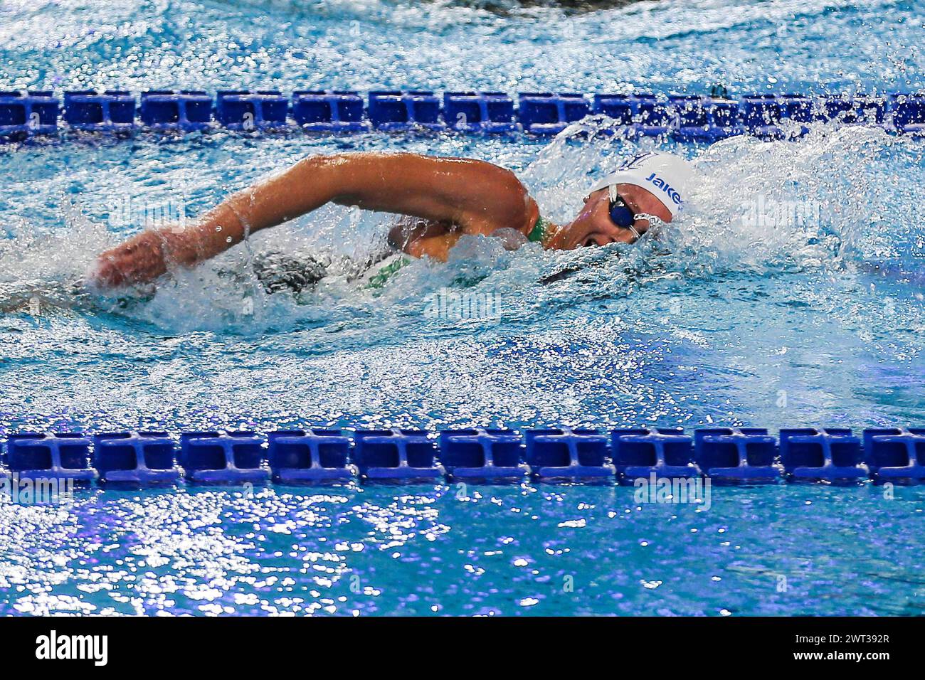 The Italian swimming champion, Federica Pellegrini, during the ...