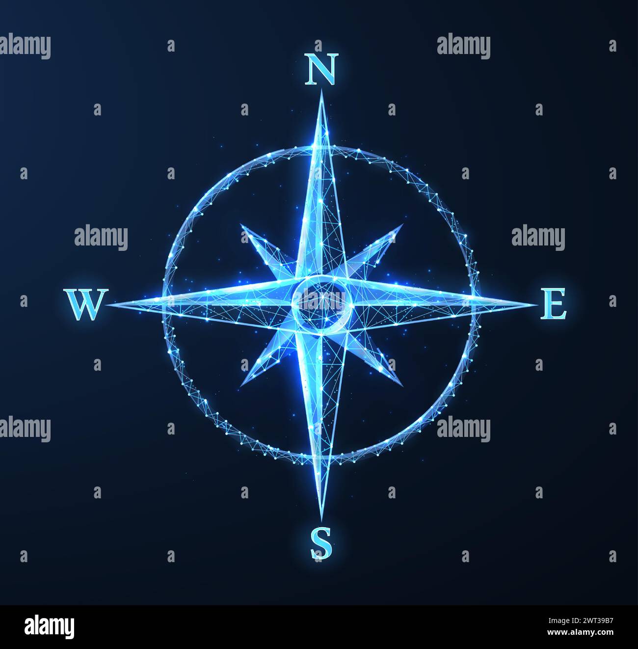 Digital compass. Business strategic explorer Stock Vector Image & Art ...