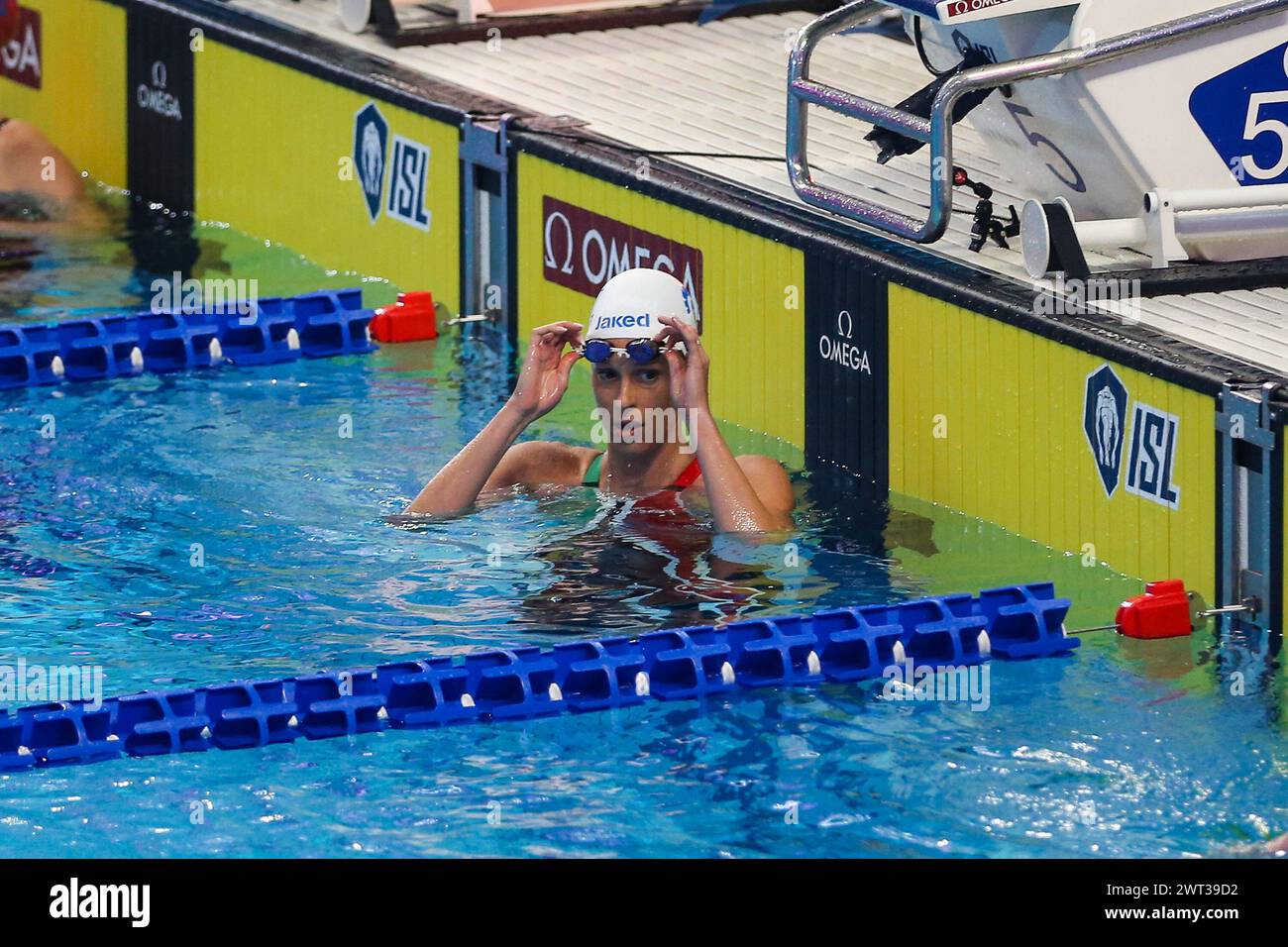 The Italian swimming champion, Federica Pellegrini, during the ...