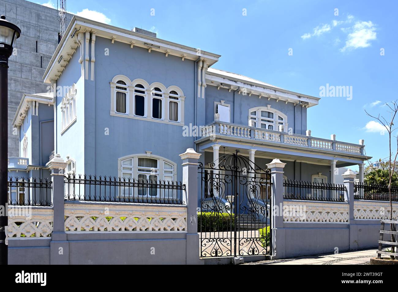 SAN JOSE, SAN JOSE PROVINCE, COSTA RICA: Known as the Blue Castle, this ...