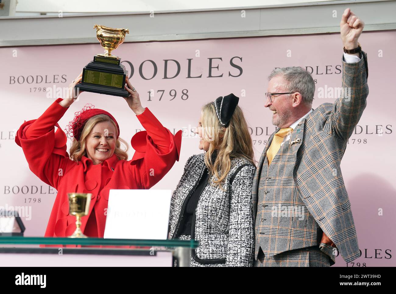 Audrey Turley (left), owner of Galopin Des Champs, with her husband ...