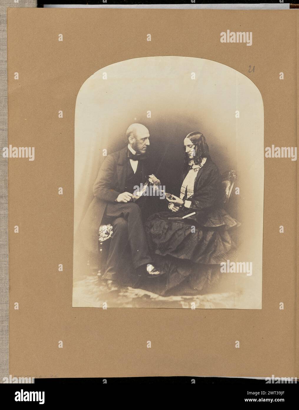 Seated Couple. Unknown, photographer 1840s–early 1850s Portrait of a ...