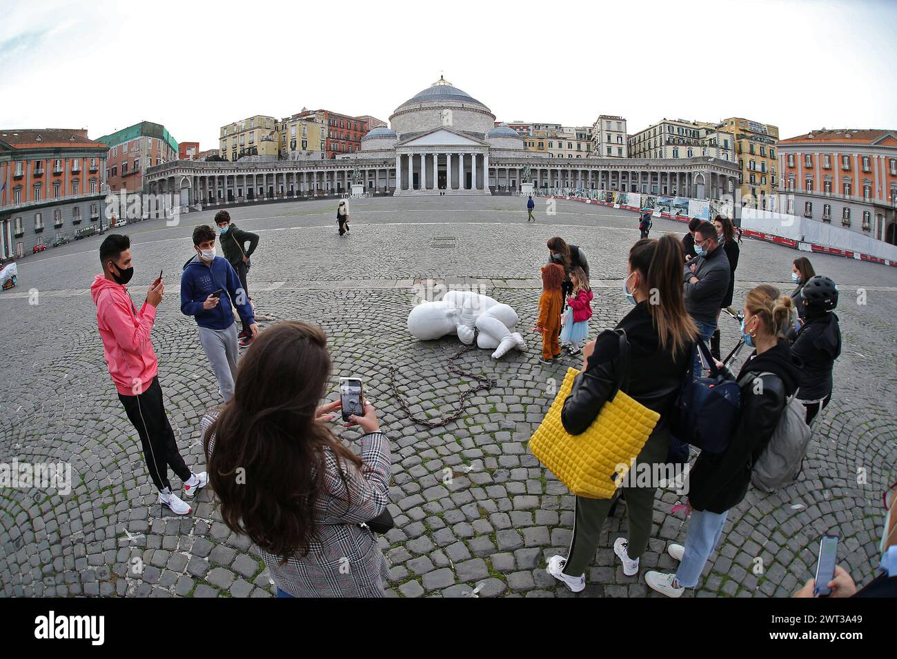 The sculpture of the artist Jacopo Cardillo, called Jago, entitled Look ...